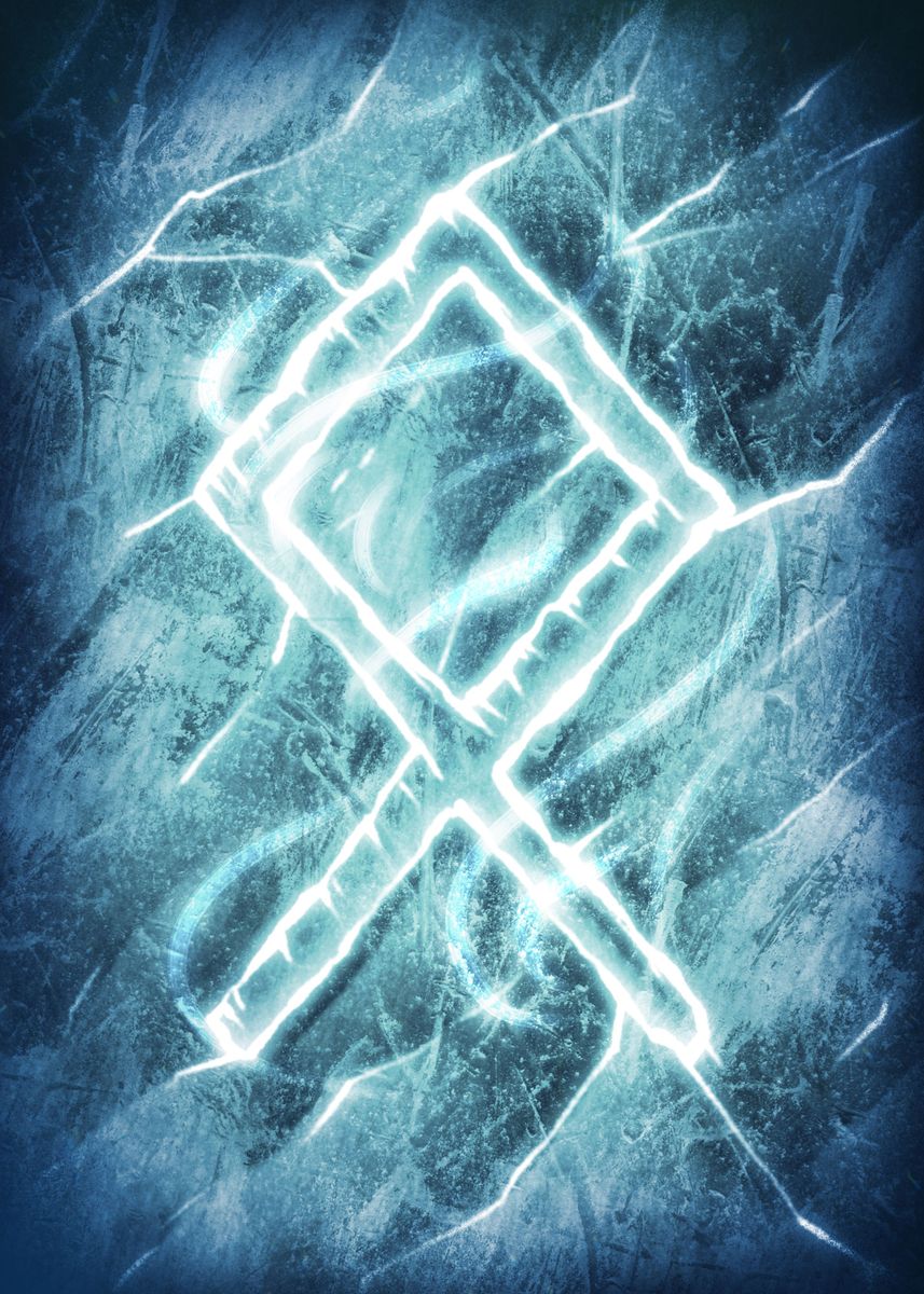 'Othala' Poster, picture, metal print, paint by Einarrs Journey | Displate