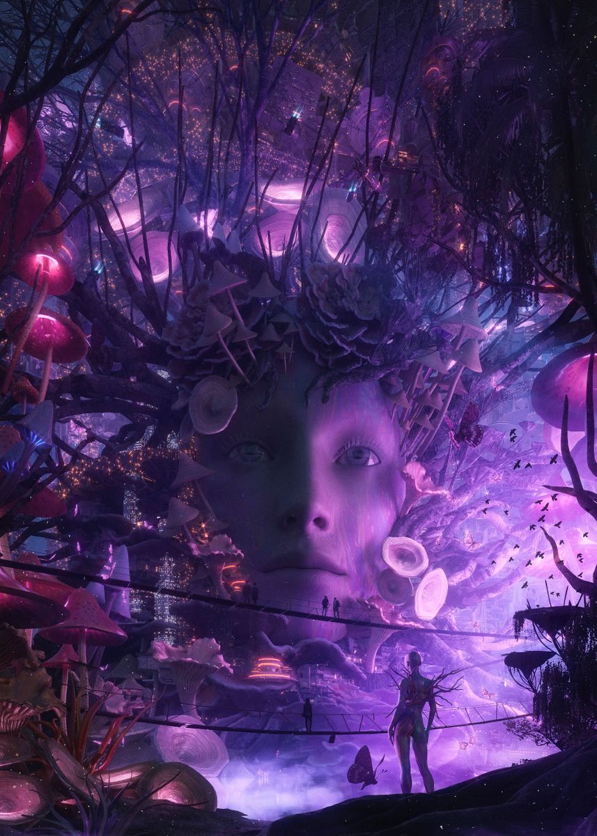 'Oracular' Poster, picture, metal print, paint by Gal Barkan | Displate