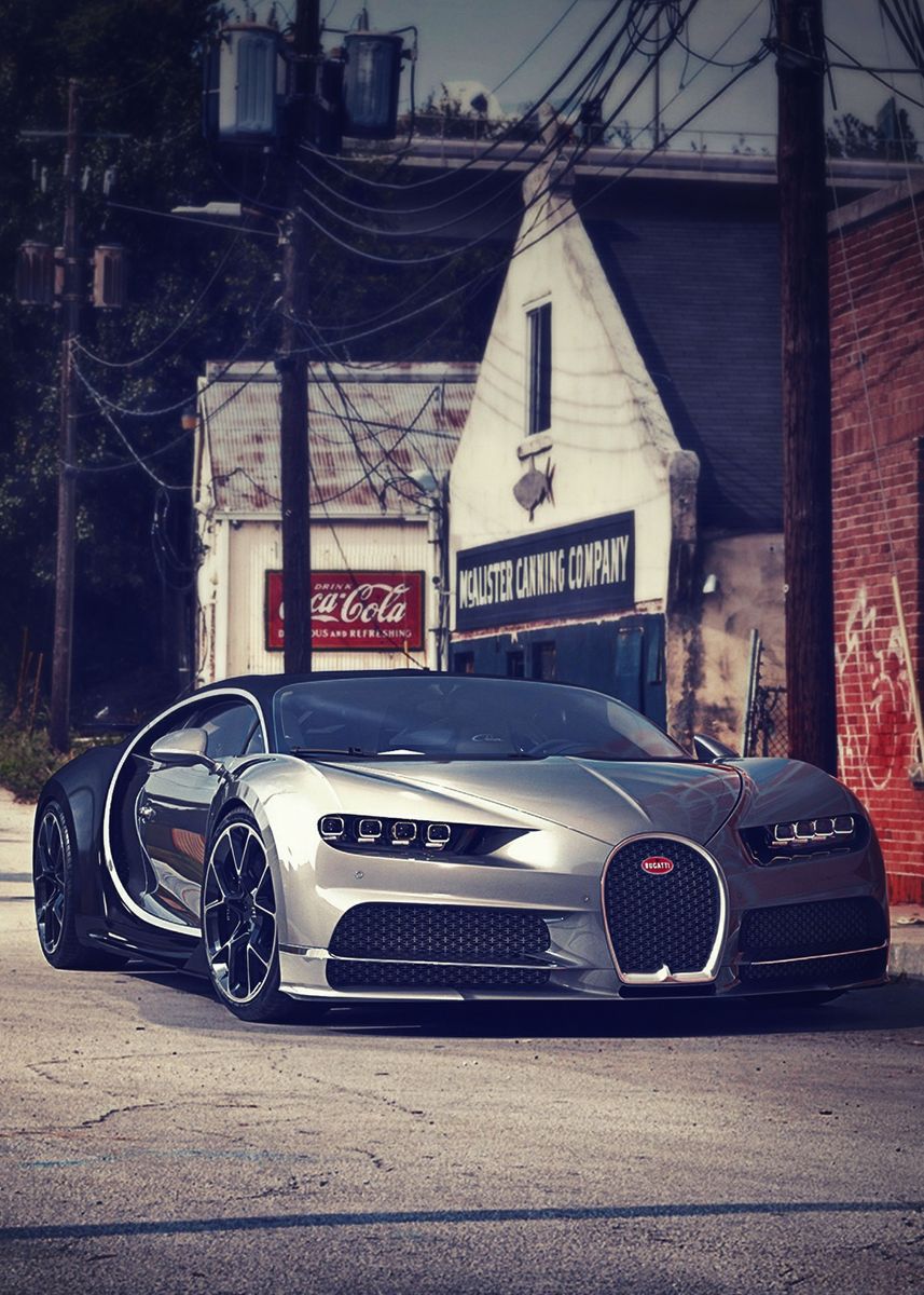 'Bugatti ' Poster, picture, metal print, paint by Wolf Einstein | Displate