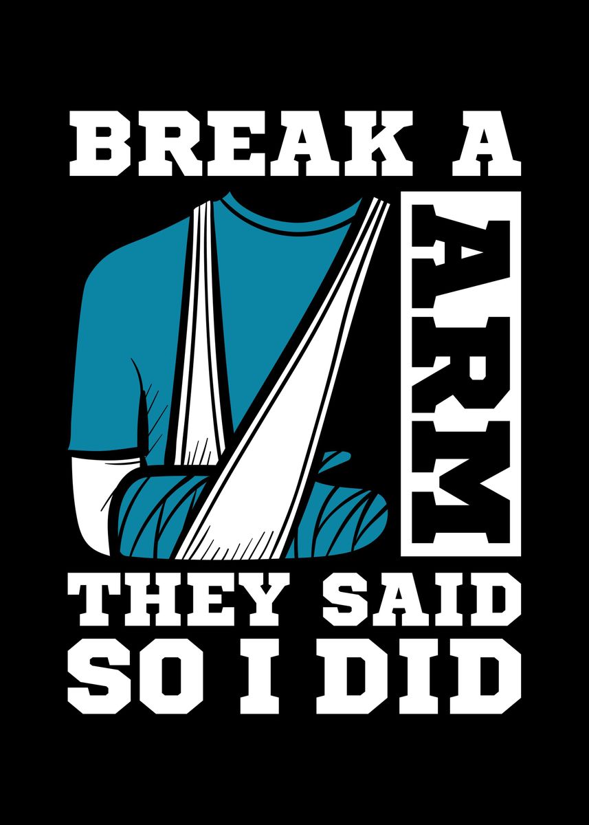 'Broken Arm' Poster, picture, metal print, paint by Sebastian Wünsche ...