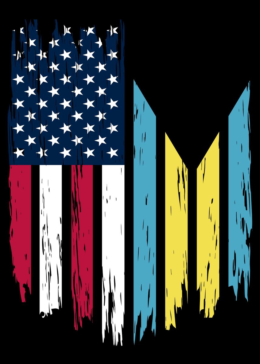 'Us Usa Foreigner' Poster, picture, metal print, paint by CrazySquirrel ...