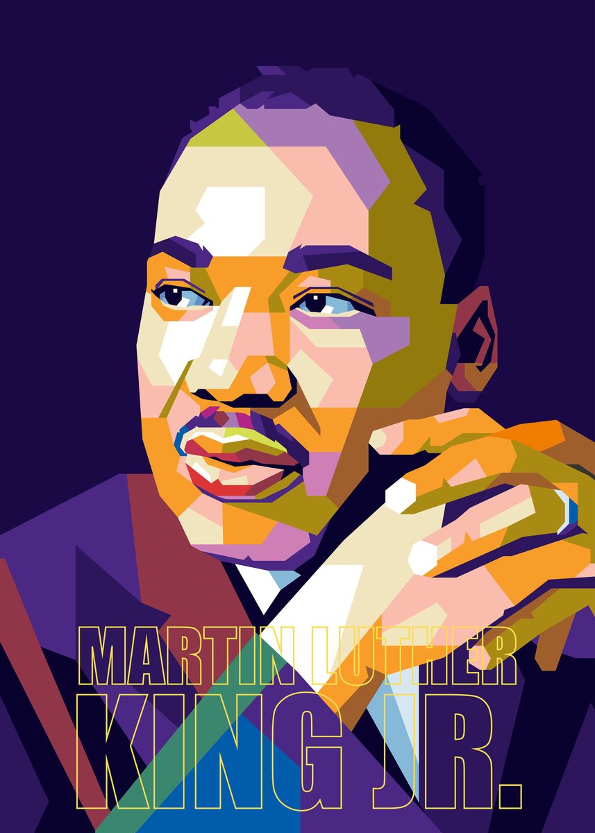 'Martin Luther King Jr' Poster, picture, metal print, paint by Erick ...