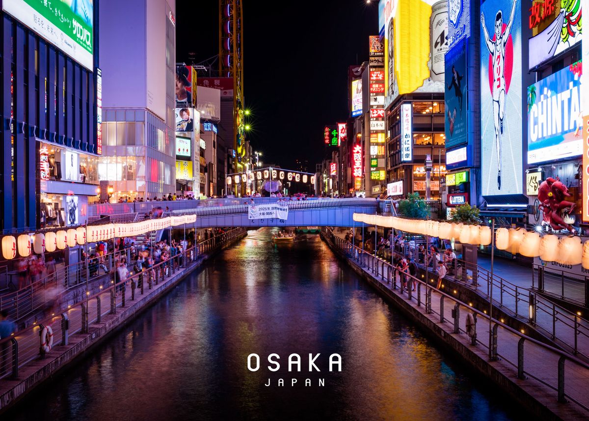 'Osaka ' Poster by Travel Addict | Displate