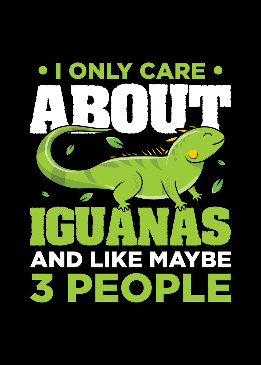 'Iguana' Poster by Sebastian Wünsche | Displate