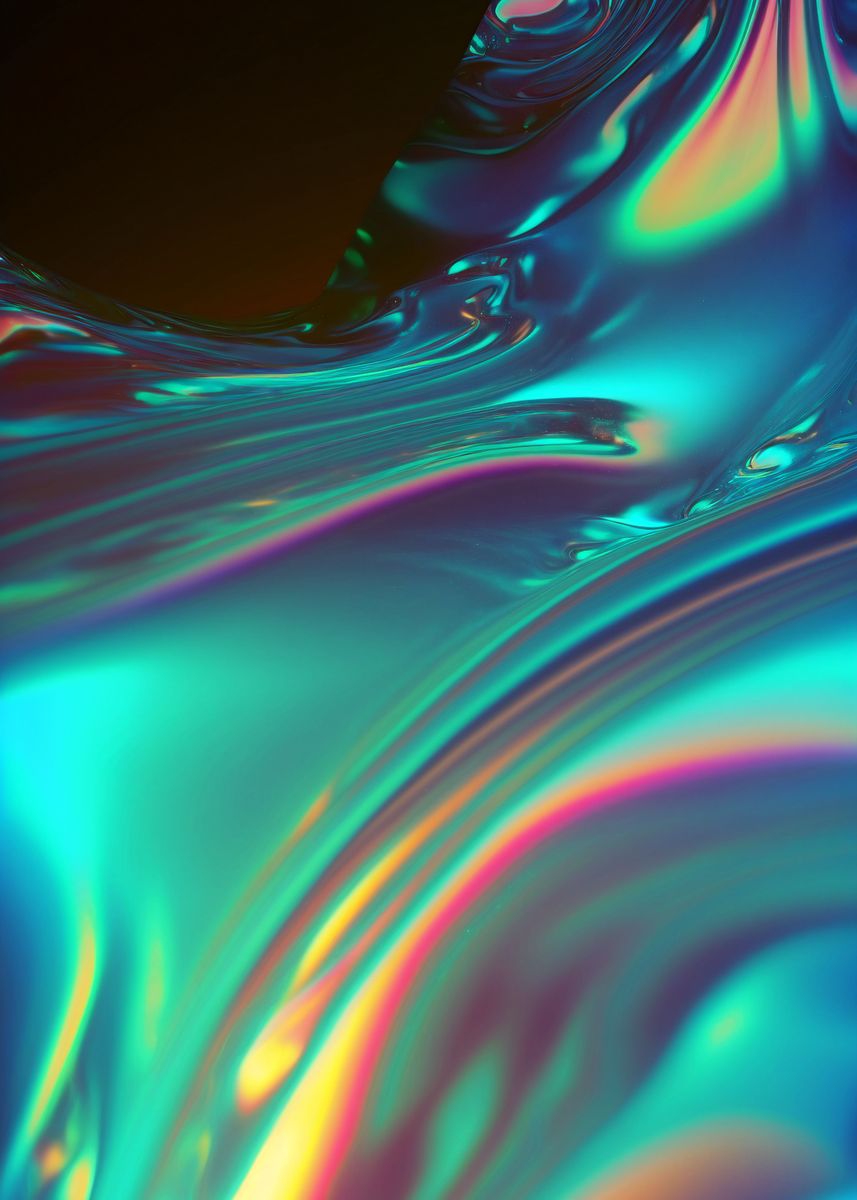 'Iridescent Plastic Bag' Poster, picture, metal print, paint by Qrisio ...