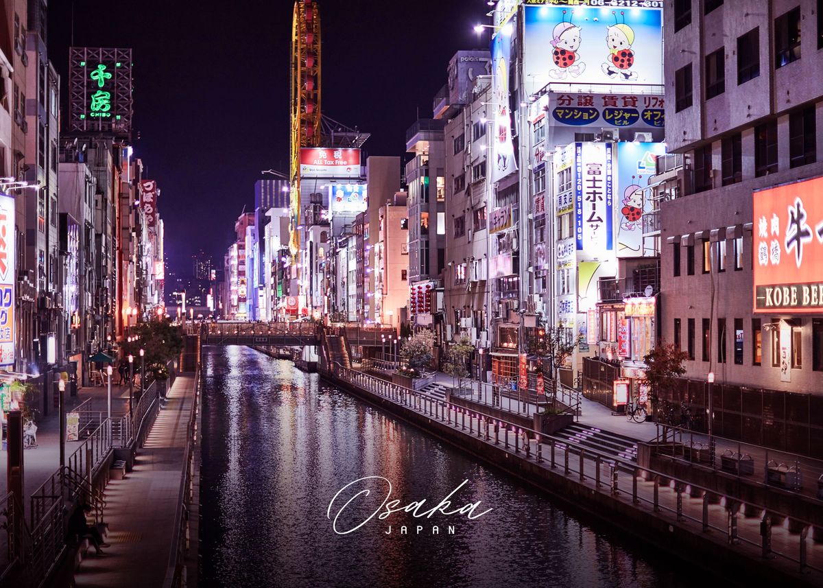 'Osaka ' Poster by Travel Addict | Displate