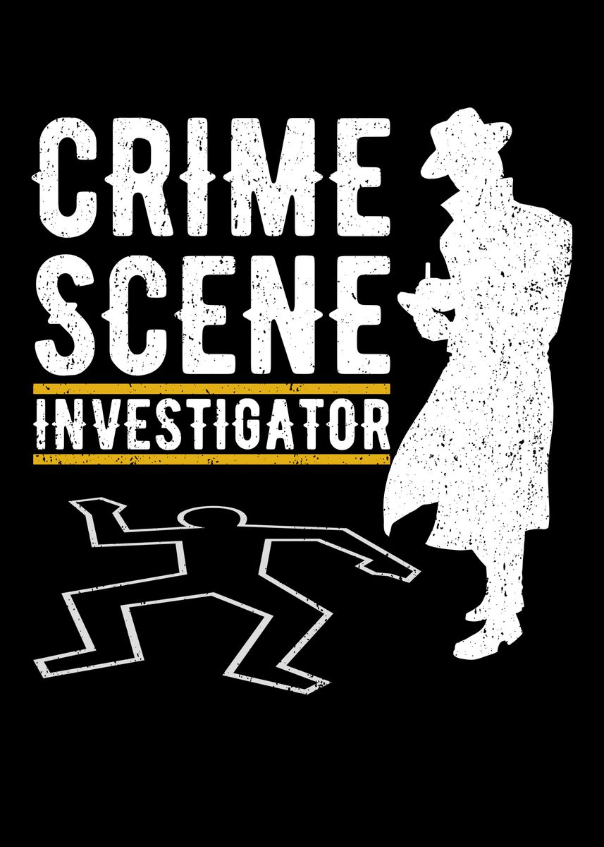 'Crime Scene Investigator' Poster, picture, metal print, paint by ...