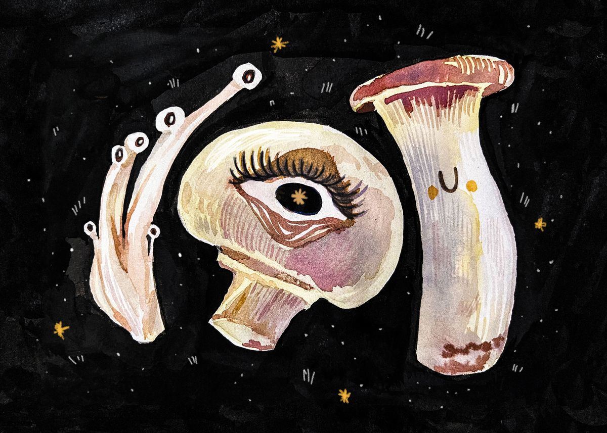 'Shrooms' Poster by nevenasloth | Displate