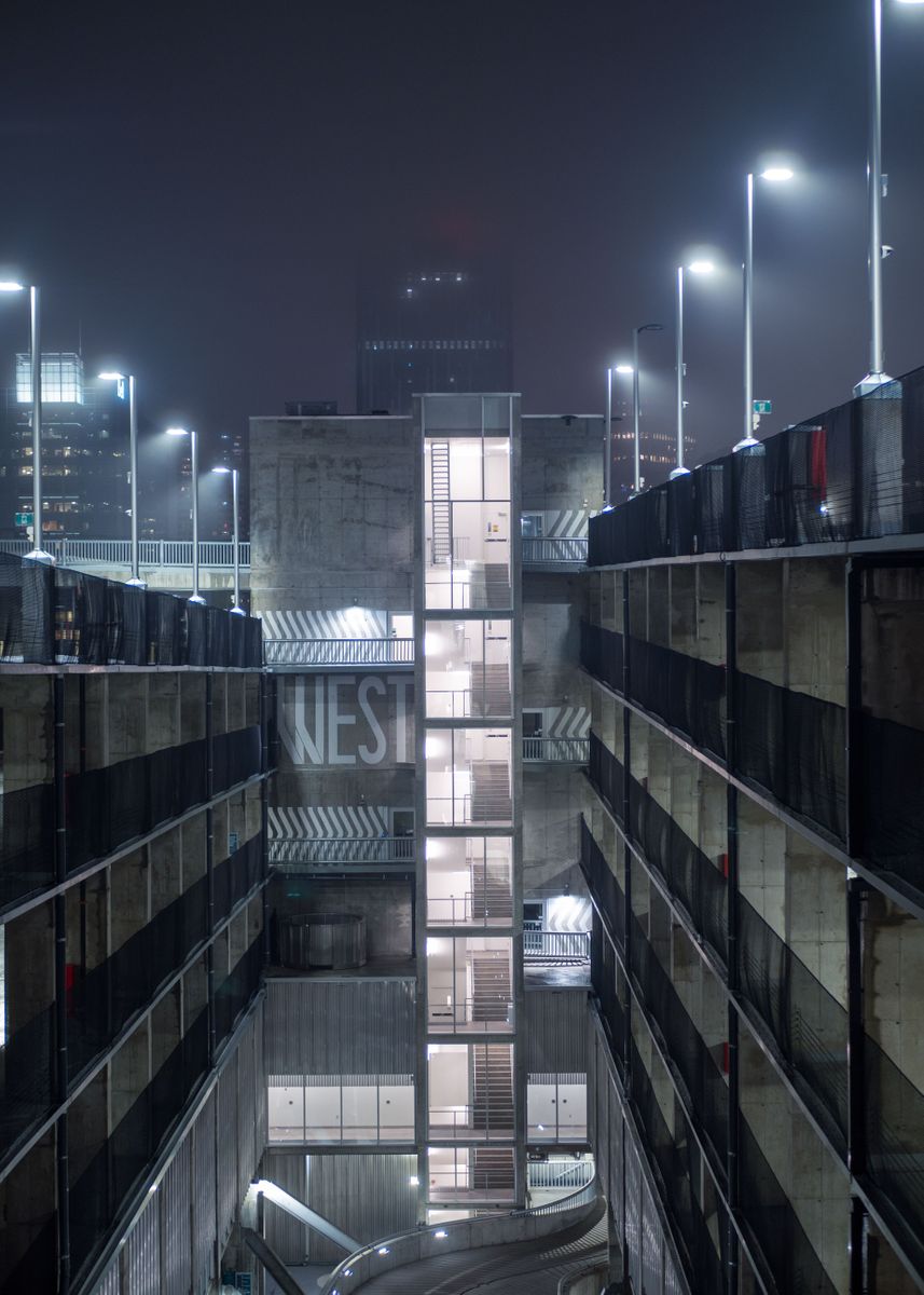 'Parkade' Poster, picture, metal print, paint by CeJay | Displate