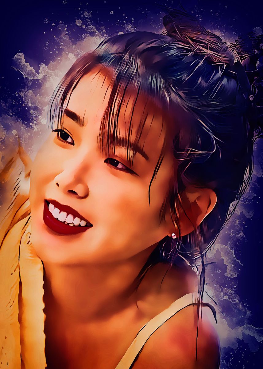 'iu smile pose' Poster, picture, metal print, paint by iuleeji | Displate