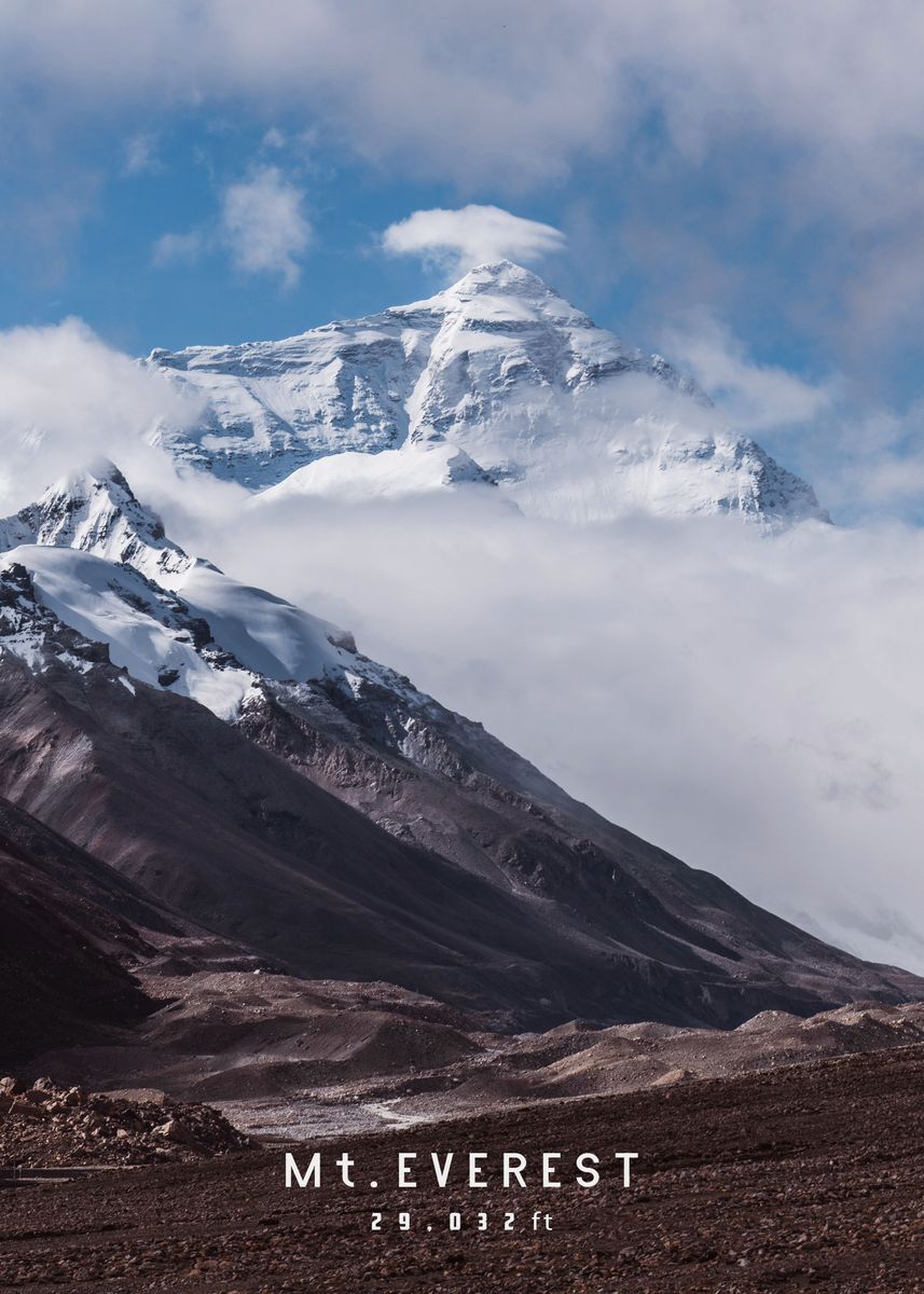 'Mount Everest ' Poster, picture, metal print, paint by Explore ...