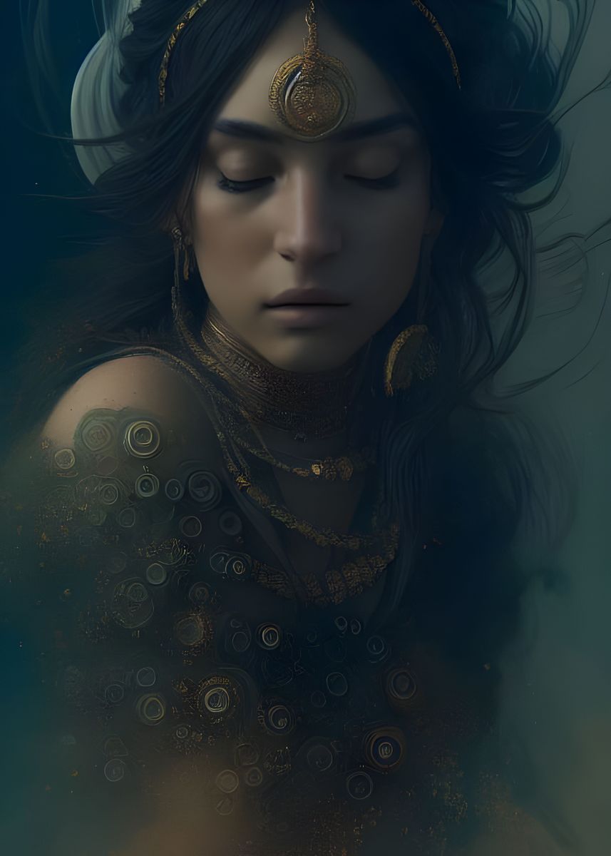 'Serene' Poster, picture, metal print, paint by Jain McKay | Displate