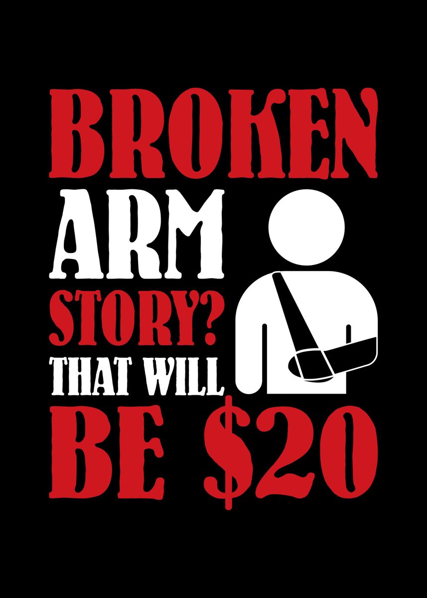 'Broken Arm' Poster, picture, metal print, paint by Sebastian Wünsche ...
