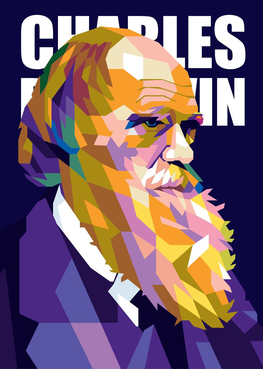 'Charles Robert Darwin' Poster, picture, metal print, paint by Erick ...