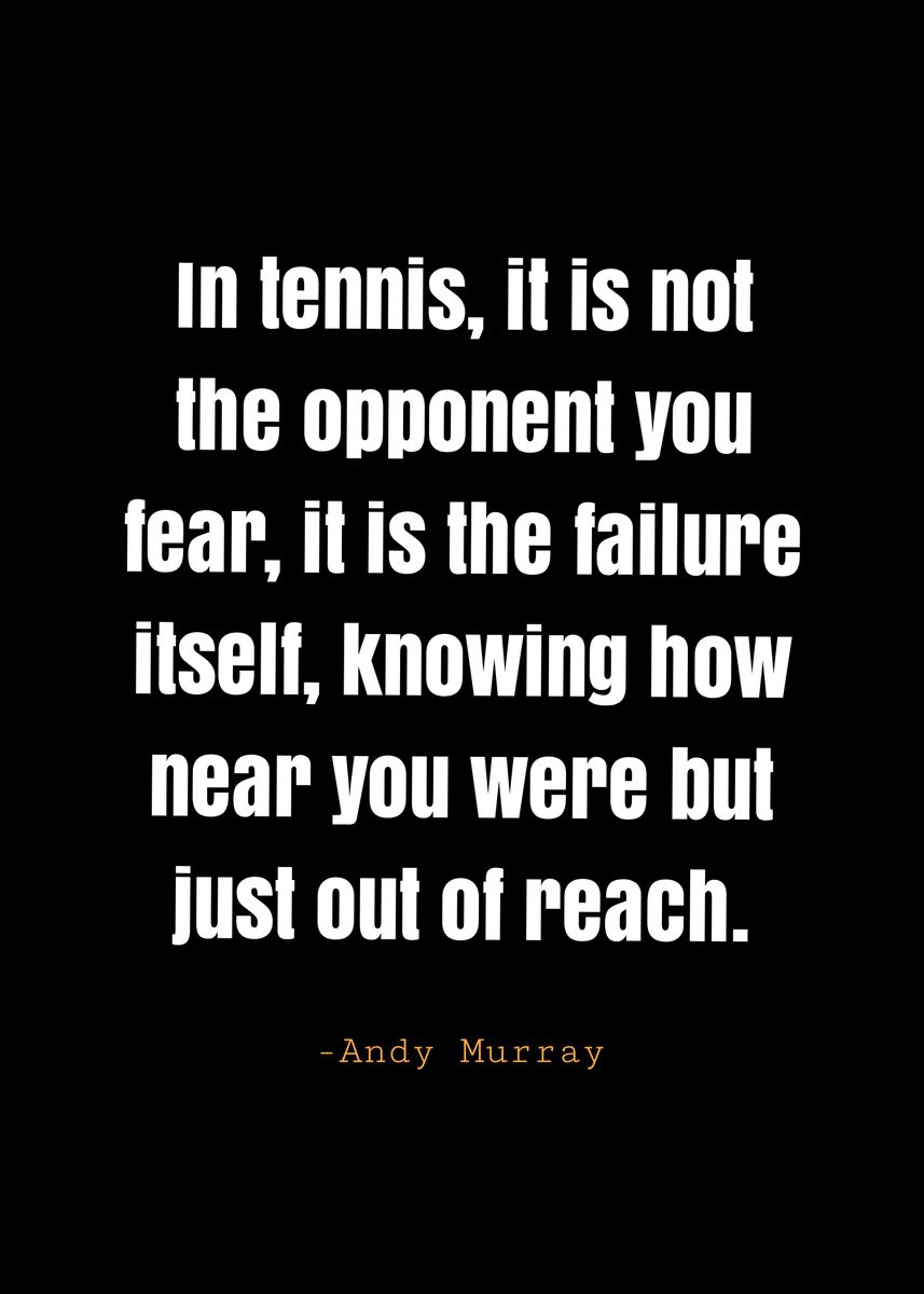 'Andy Murray quotes' Poster by pus meong | Displate