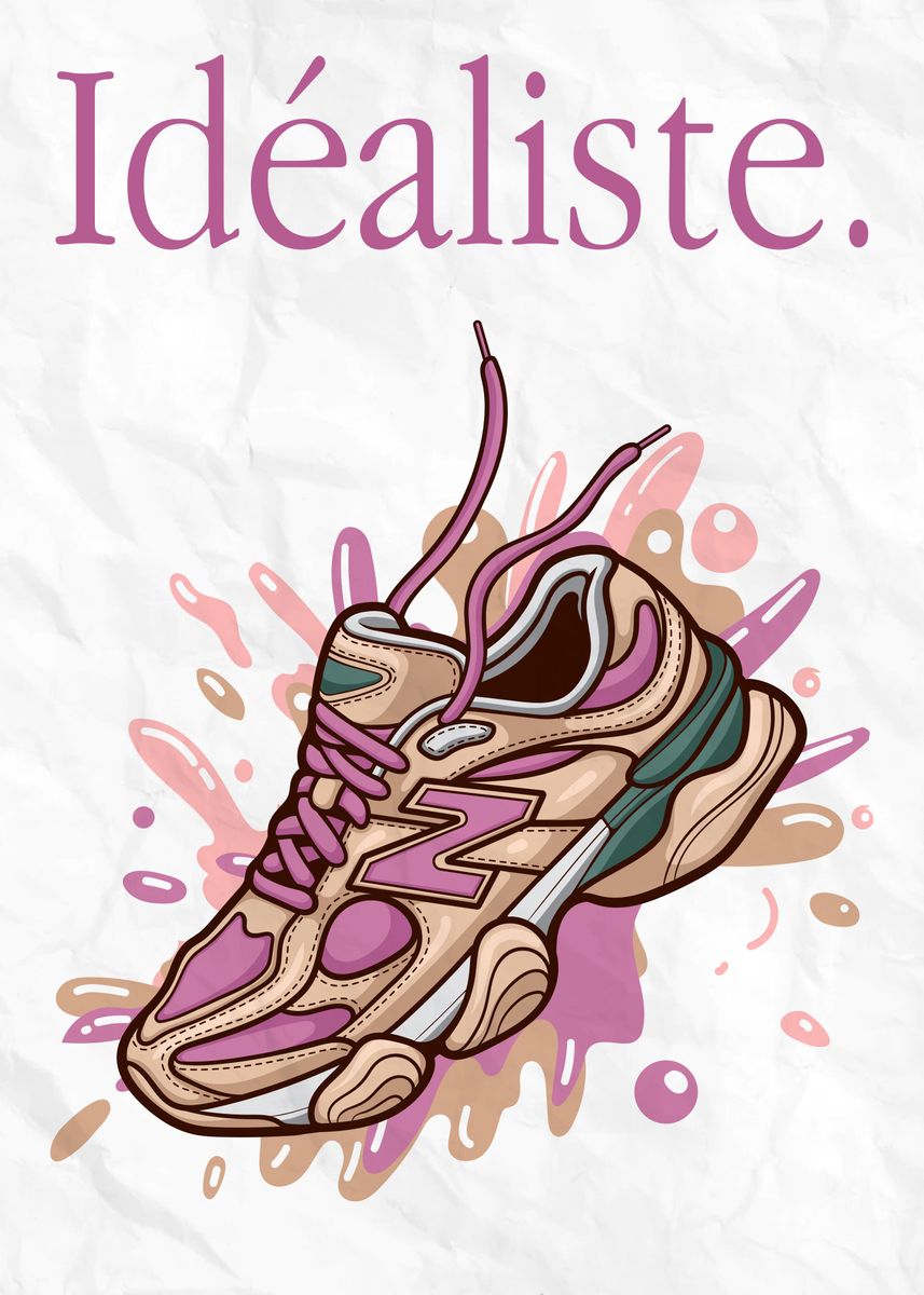 'Balance Shoe Addict' Poster, picture, metal print, paint by Adam ...