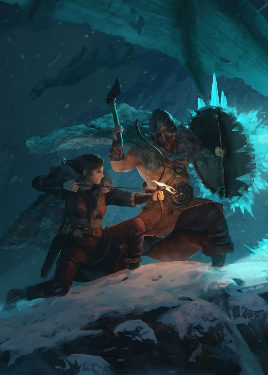 'Valheim God Of War Game' Poster, picture, metal print, paint by Remake ...