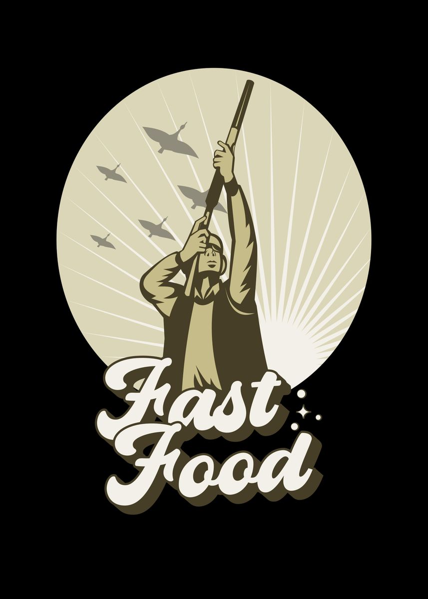 'Waterfowl Duck Hunter Pun' Poster, picture, metal print, paint by bobbyMC | Displate