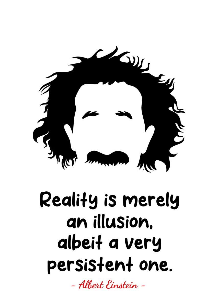 'Albert Einstein quotes ' Poster, picture, metal print, paint by iwak ...