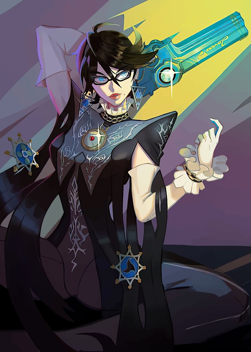 'bayonetta game' Poster, picture, metal print, paint by Co Bolo | Displate