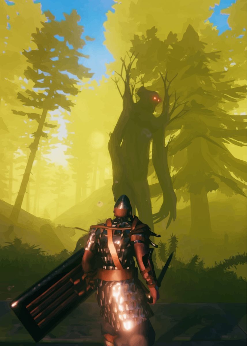 'Valheim' Poster, picture, metal print, paint by Amanda Hebison | Displate