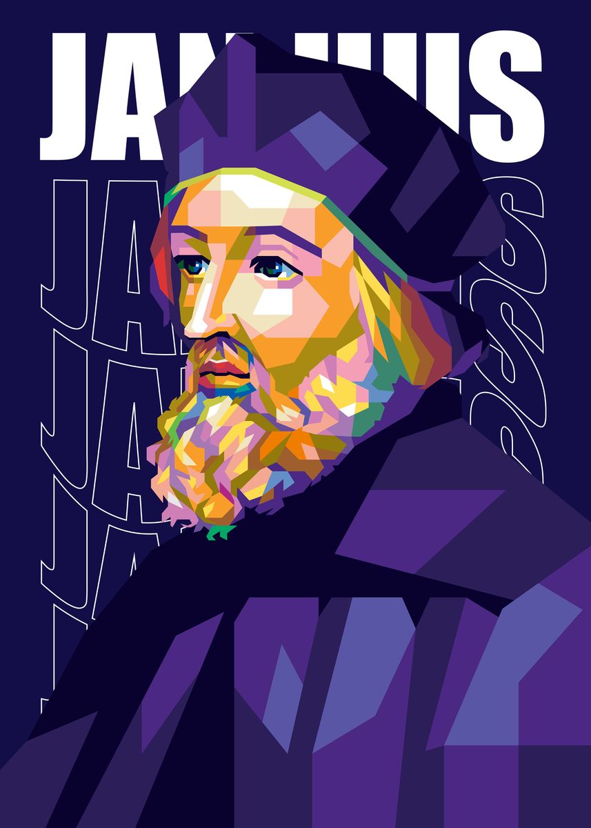 'Jan Hus' Poster, picture, metal print, paint by Erick Sato | Displate