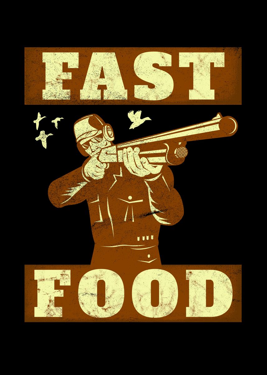 'Waterfowl Duck Hunter Pun' Poster, picture, metal print, paint by bobbyMC | Displate