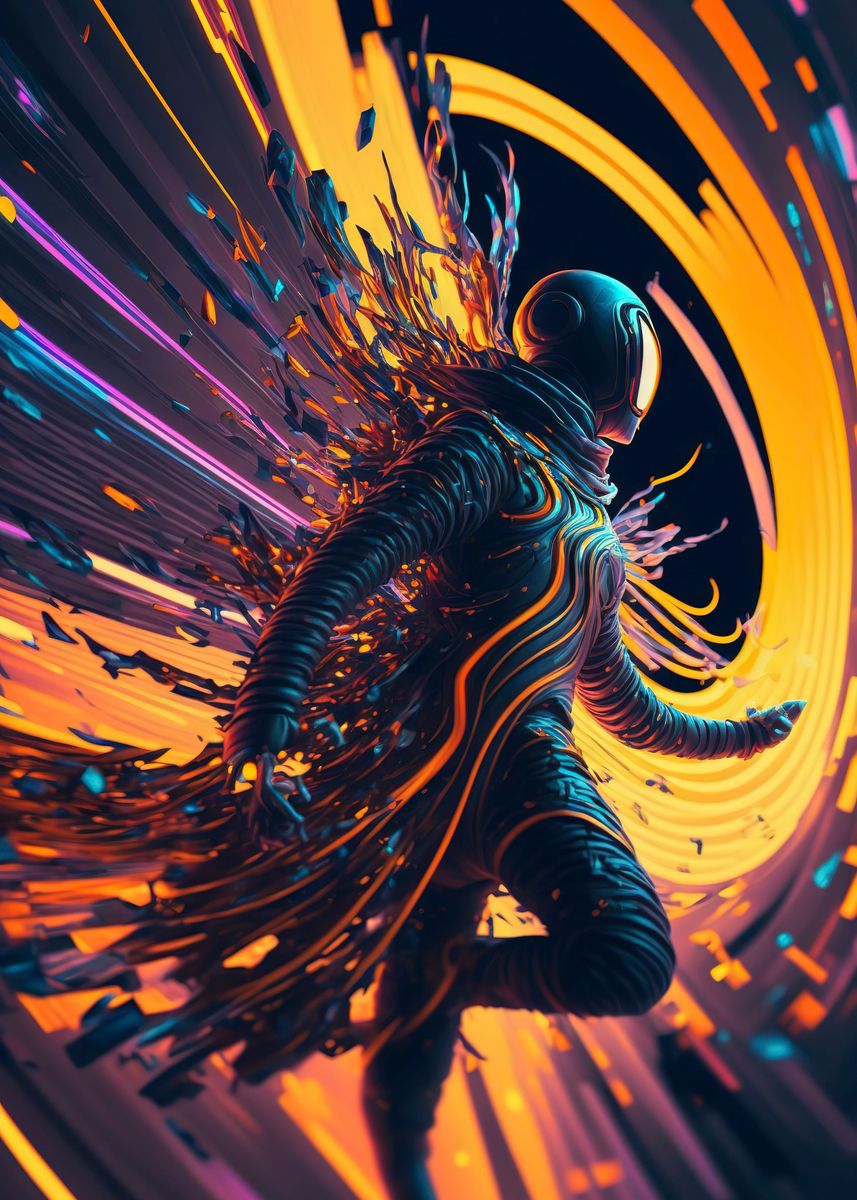 'Pulled Through Time' Poster by Stephen Schreck | Displate