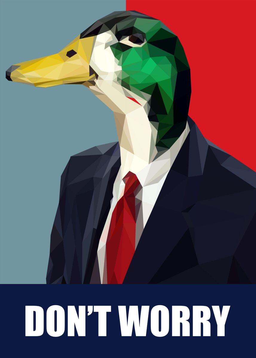 'dont worry meme' Poster by Lowpoly Posters | Displate