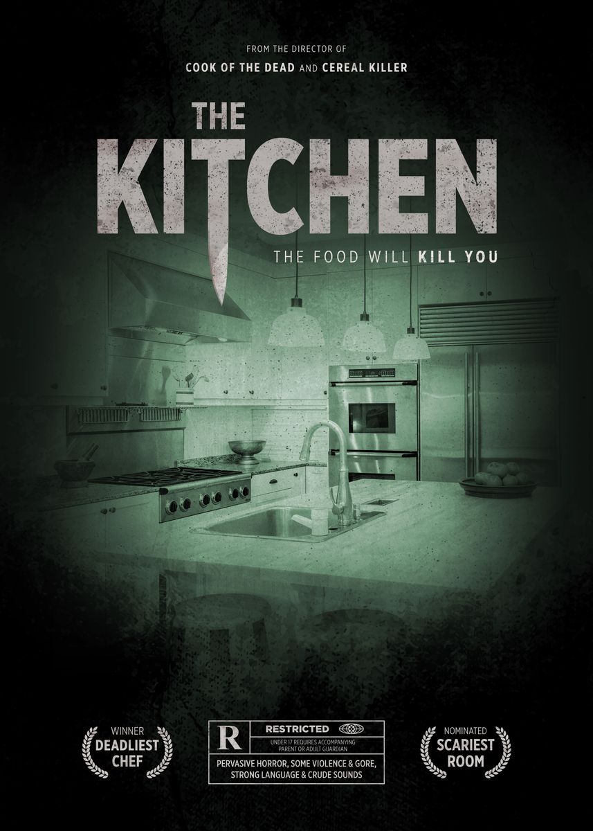 'The Kitchen Horror Parody' Poster, picture, metal print, paint by ...