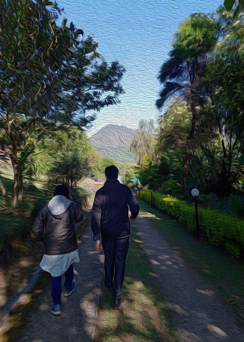 'Travelers' Poster, picture, metal print, paint by Gani Bijish | Displate