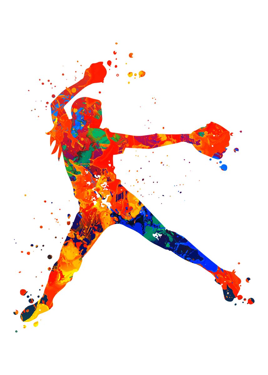 'Baseball Player' Poster, picture, metal print, paint by Dalton Joyce ...