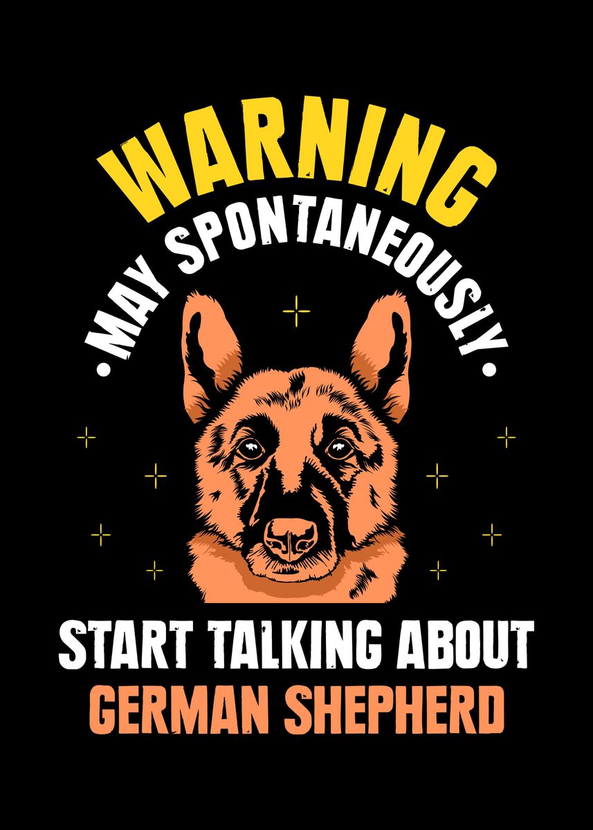 'German Shepherd' Poster, picture, metal print, paint by Sebastian ...