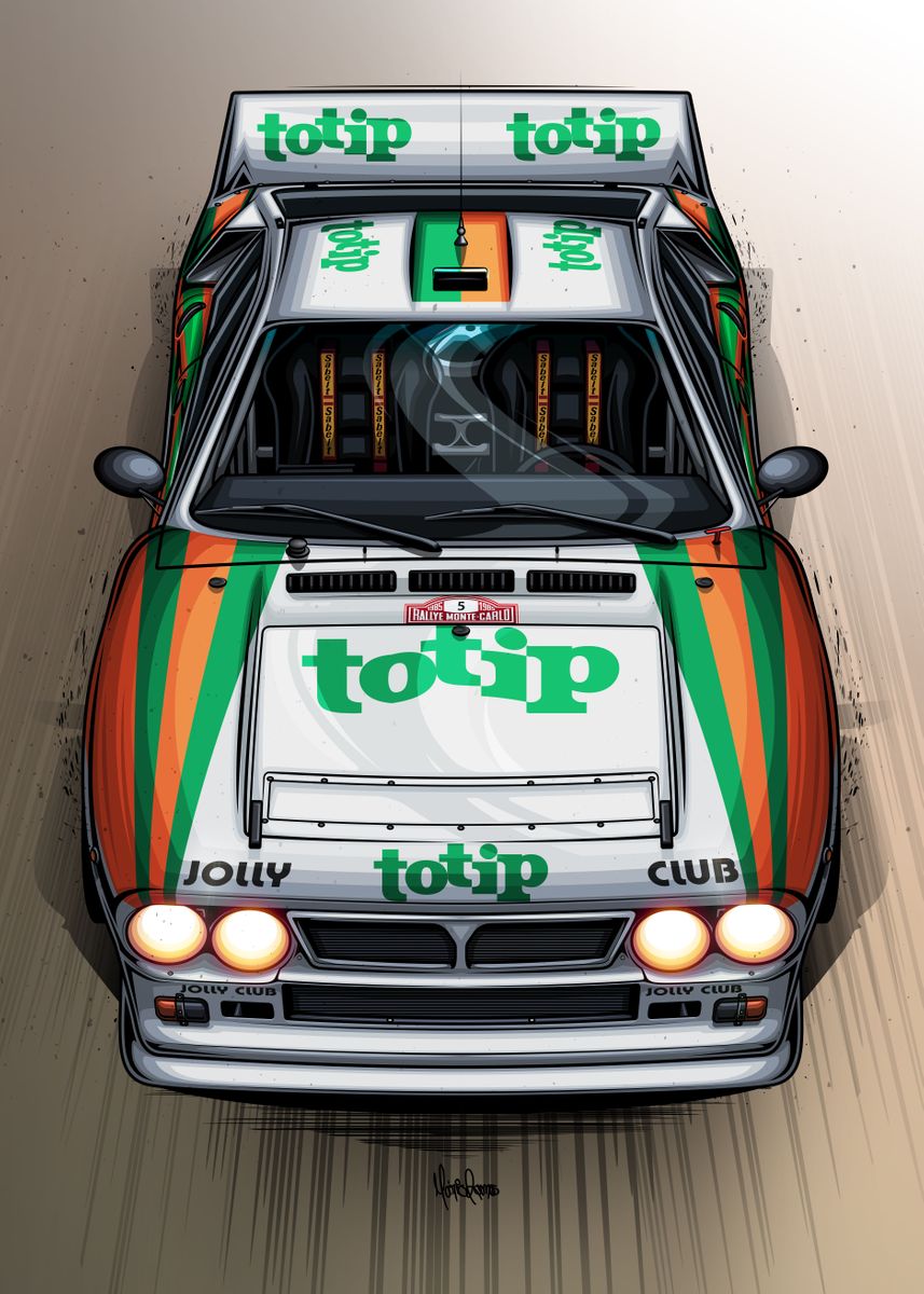 'Lancia 037 Evo 2 Rally' Poster, picture, metal print, paint by Mário ...