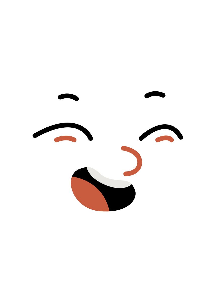 'fun face' Poster, picture, metal print, paint by FUM Design | Displate