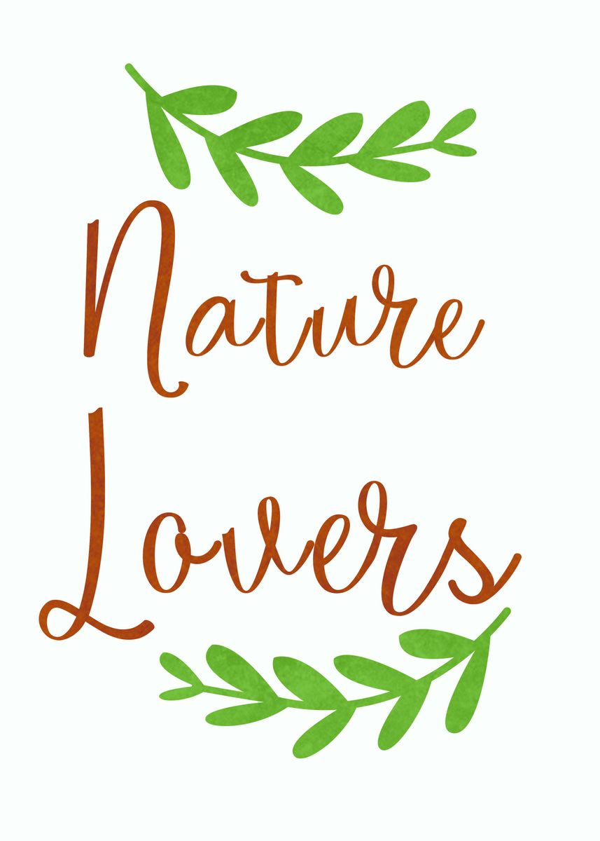'Nature Lovers' Poster, picture, metal print, paint by teemarket | Displate