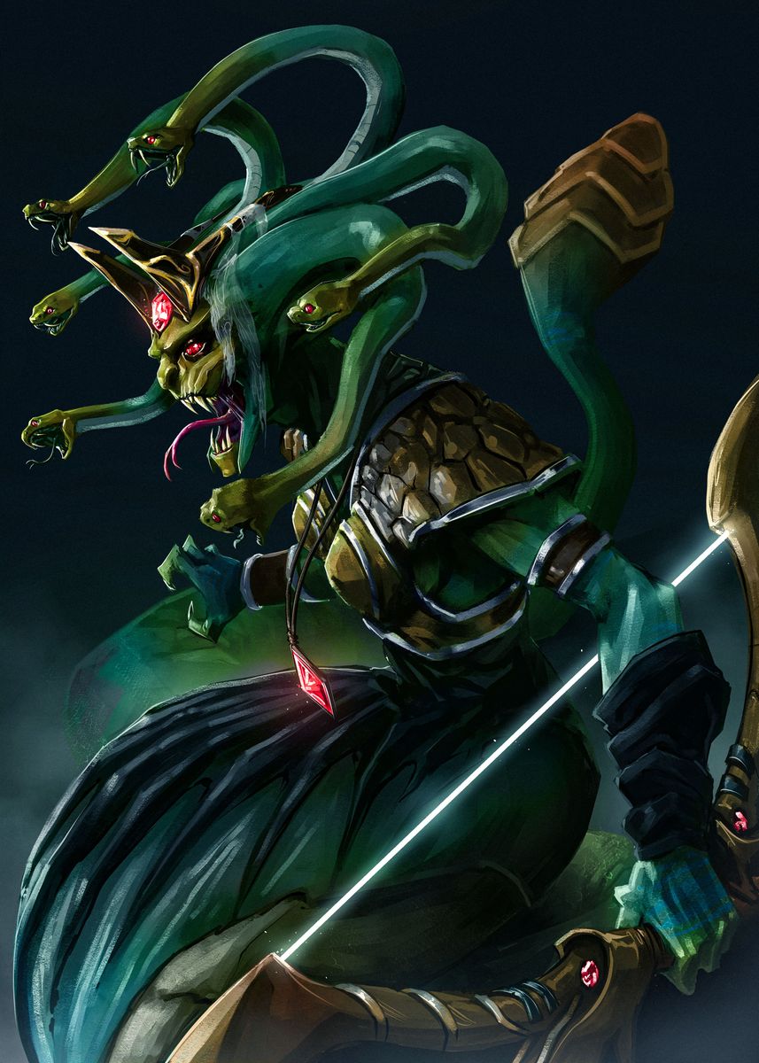 'Eyes of a Gorgon' Poster, picture, metal print, paint by Bravin ...