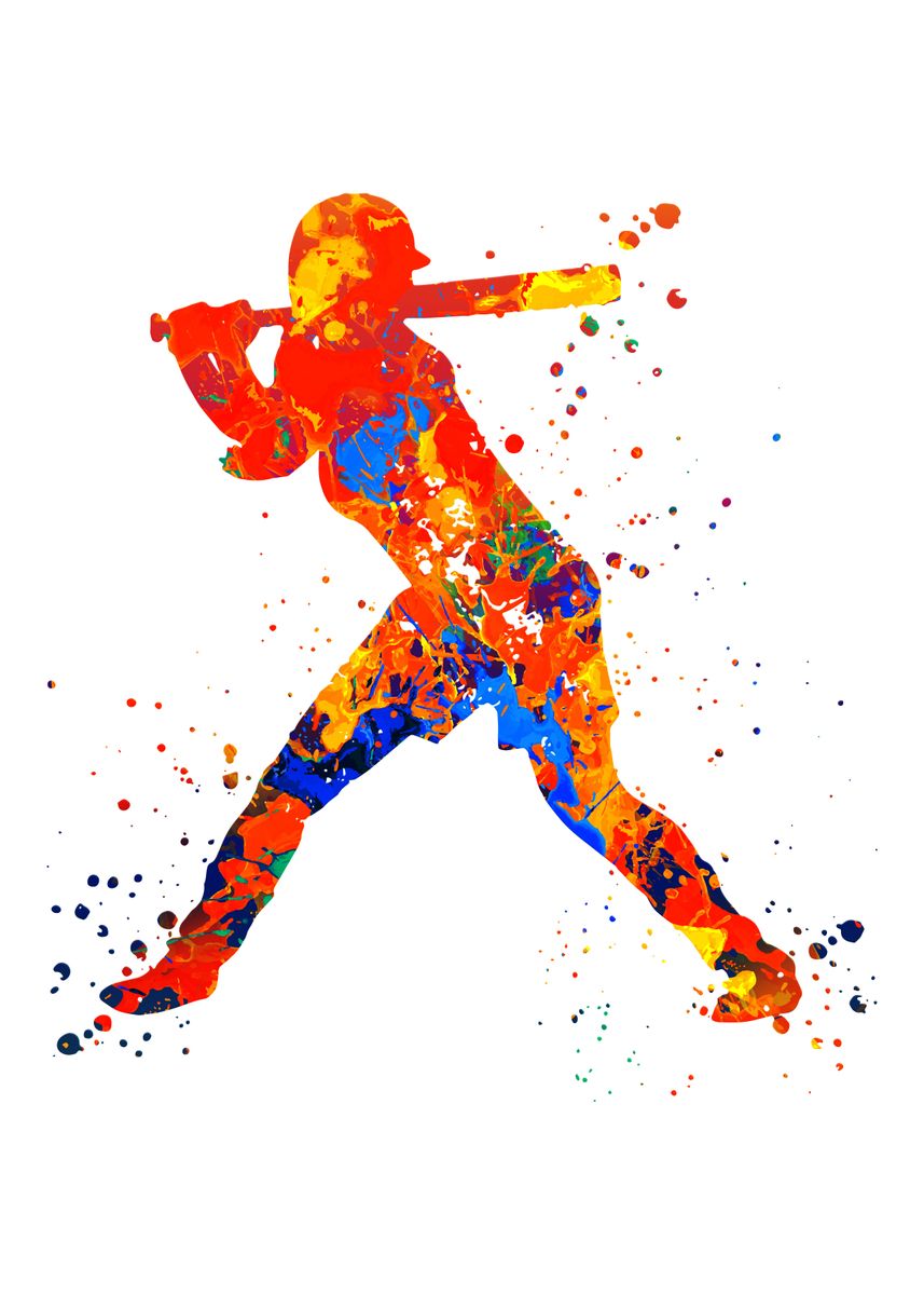 'Baseball Player' Poster, picture, metal print, paint by Dalton Joyce ...