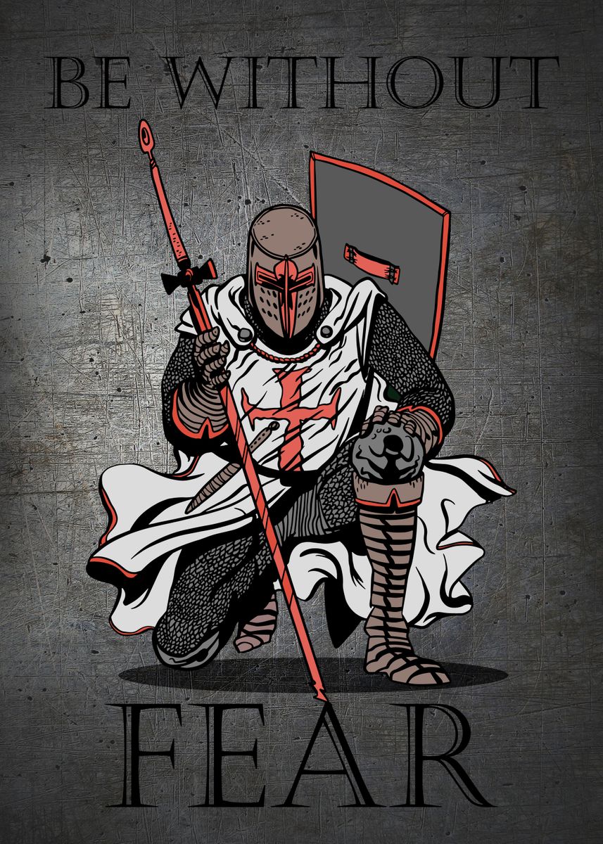 'BE WITHOUT FEAR CLASSIC' Poster, picture, metal print, paint by Atomic ...