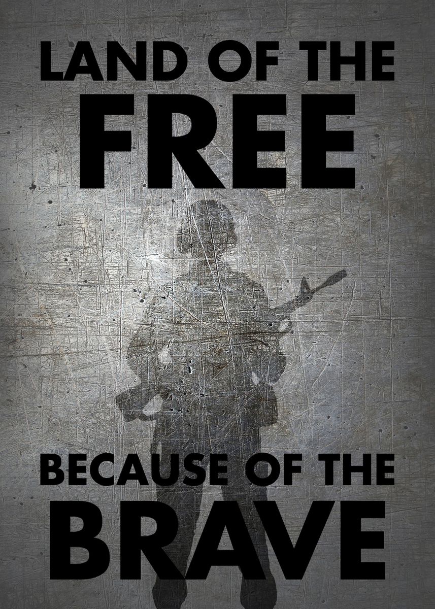 'LAND OF THE FREE SHADOW' Poster, picture, metal print, paint by Atomic ...