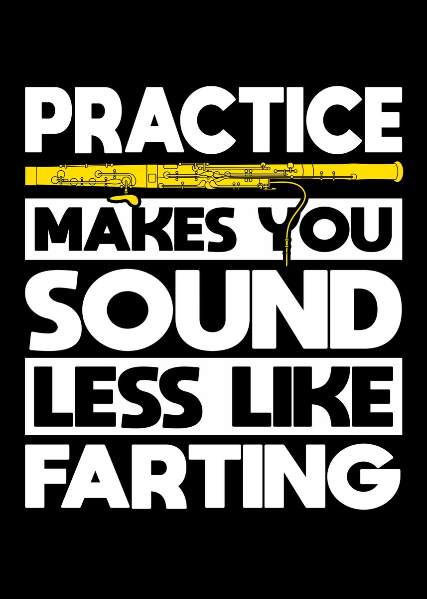 'Funny Bassoonist Bassoon' Poster, picture, metal print, paint by ...