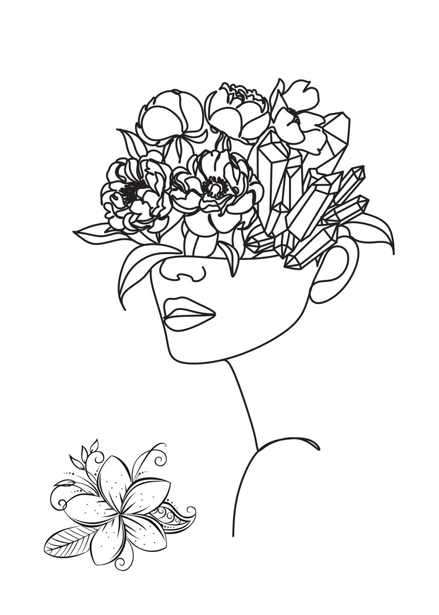 'Line Art V1' Poster, picture, metal print, paint by FUM Design | Displate