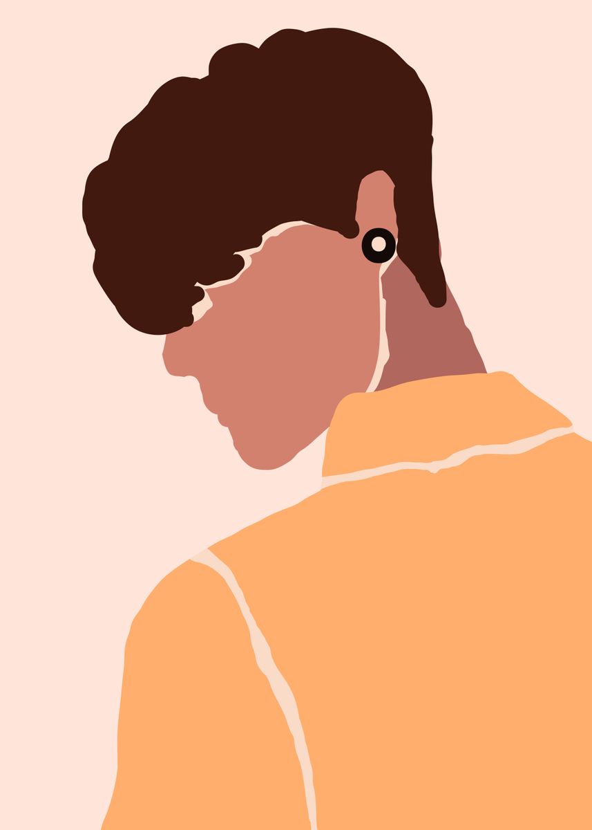 'Modern young male portrait' Poster, picture, metal print, paint by ...
