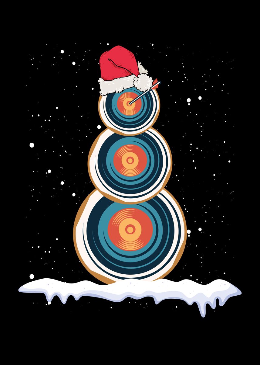'Christmas archery target s' Poster, picture, metal print, paint by ...