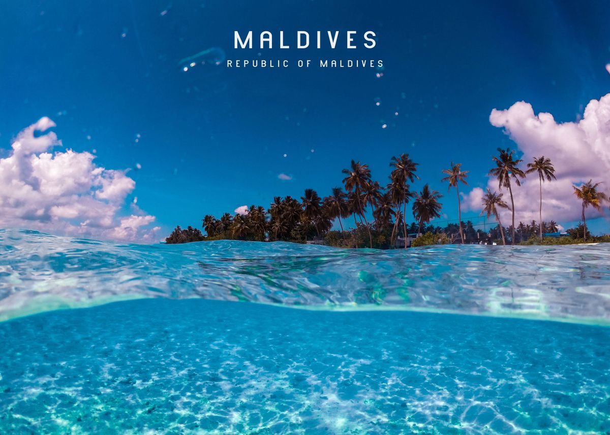 'Maldives ' Poster by Explore Universe | Displate