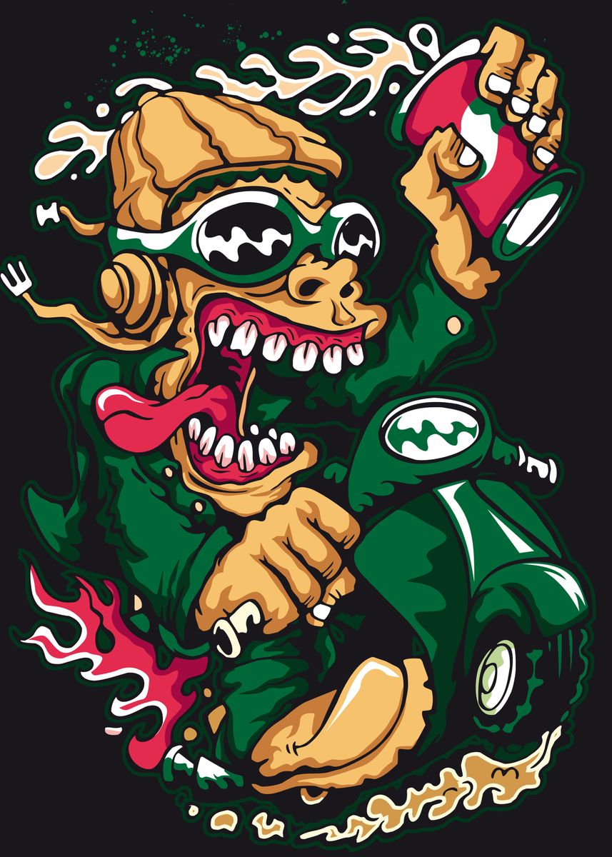 'Chill' Poster, picture, metal print, paint by RYAN JAY EGUIA | Displate