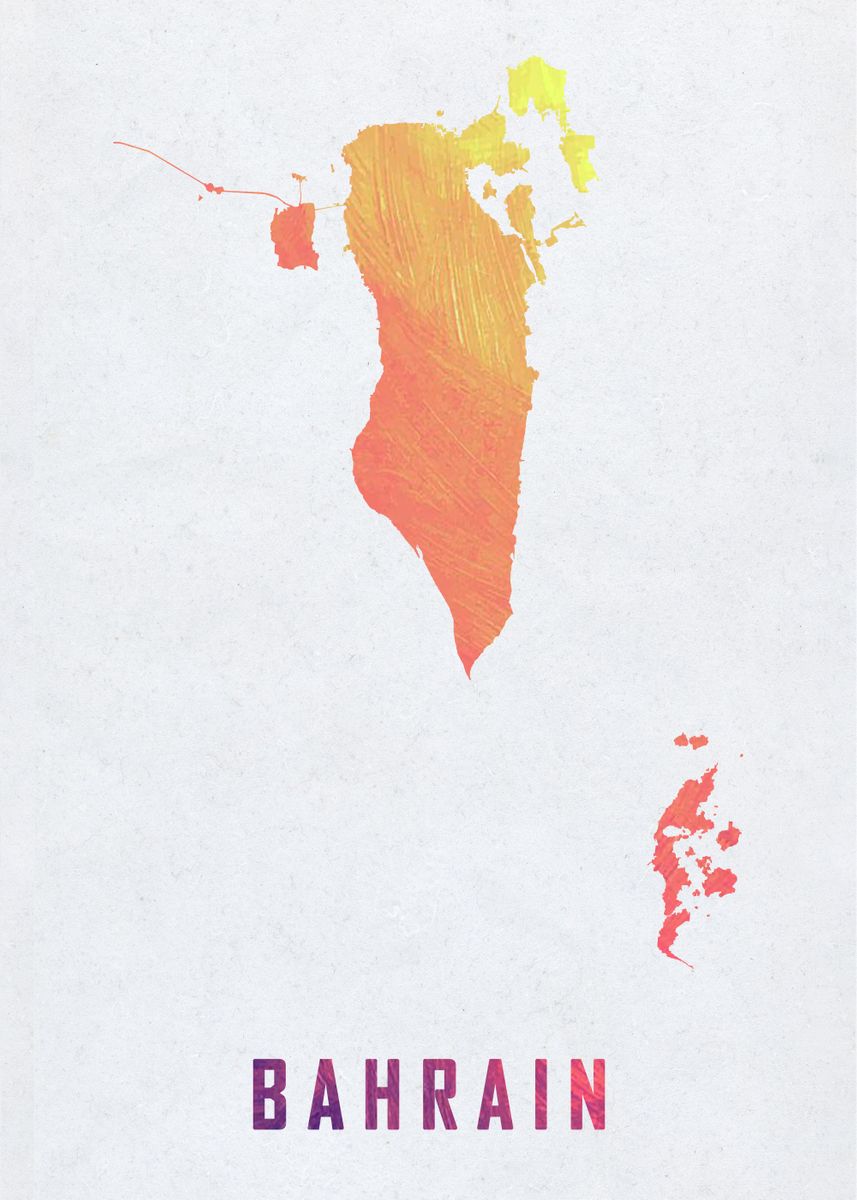 'Bahrain' Poster, picture, metal print, paint by Jerhus | Displate