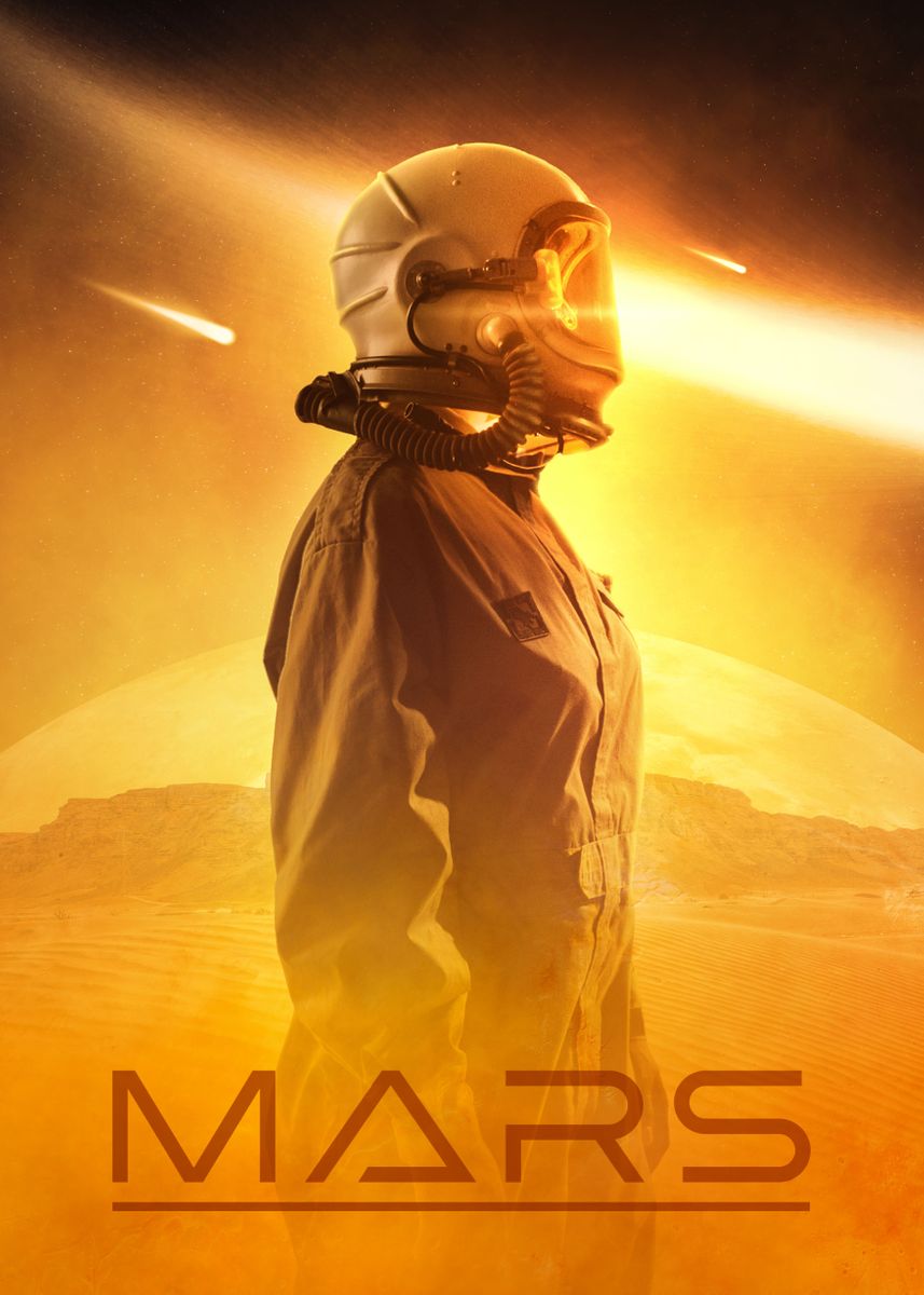 'Mars' Poster, picture, metal print, paint by Pascal Wagner | Displate