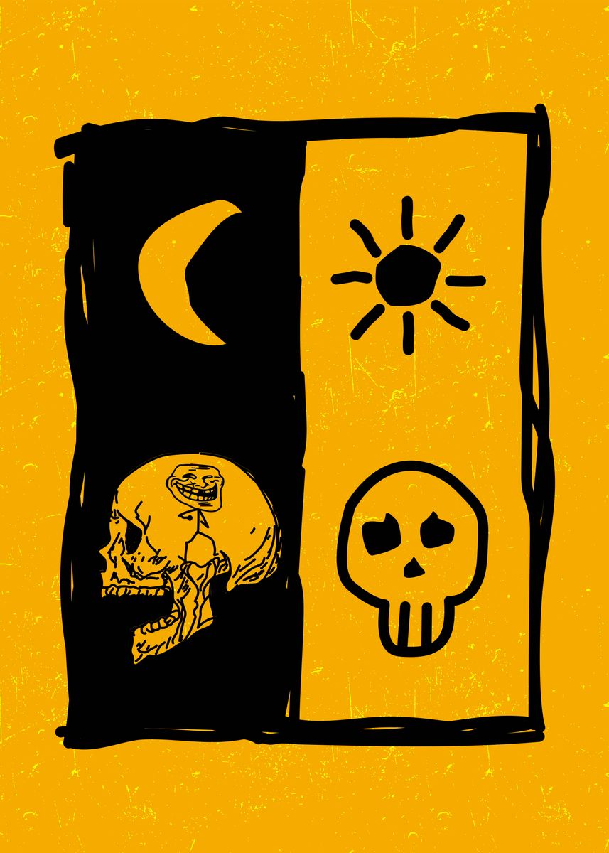 'Day and Night Mode' Poster, picture, metal print, paint by HOLOSOMNIA ...