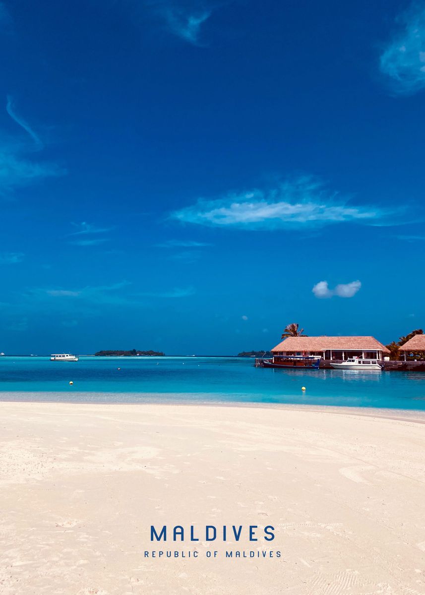 'Maldives ' Poster, picture, metal print, paint by Explore Universe ...